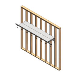 Wall Mount Bracket For Unistrut Sliding Bike Storage Rack - Shop Gear ...