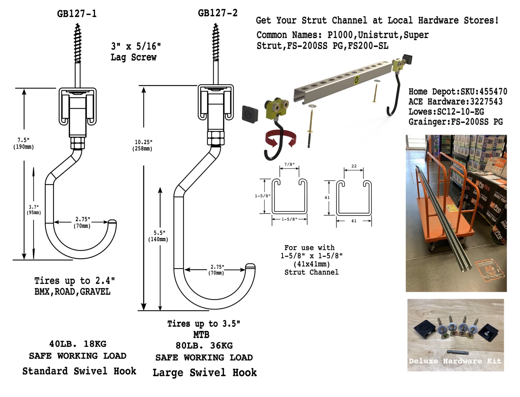 Standard Swivel Hook - Shop Gear-blocks